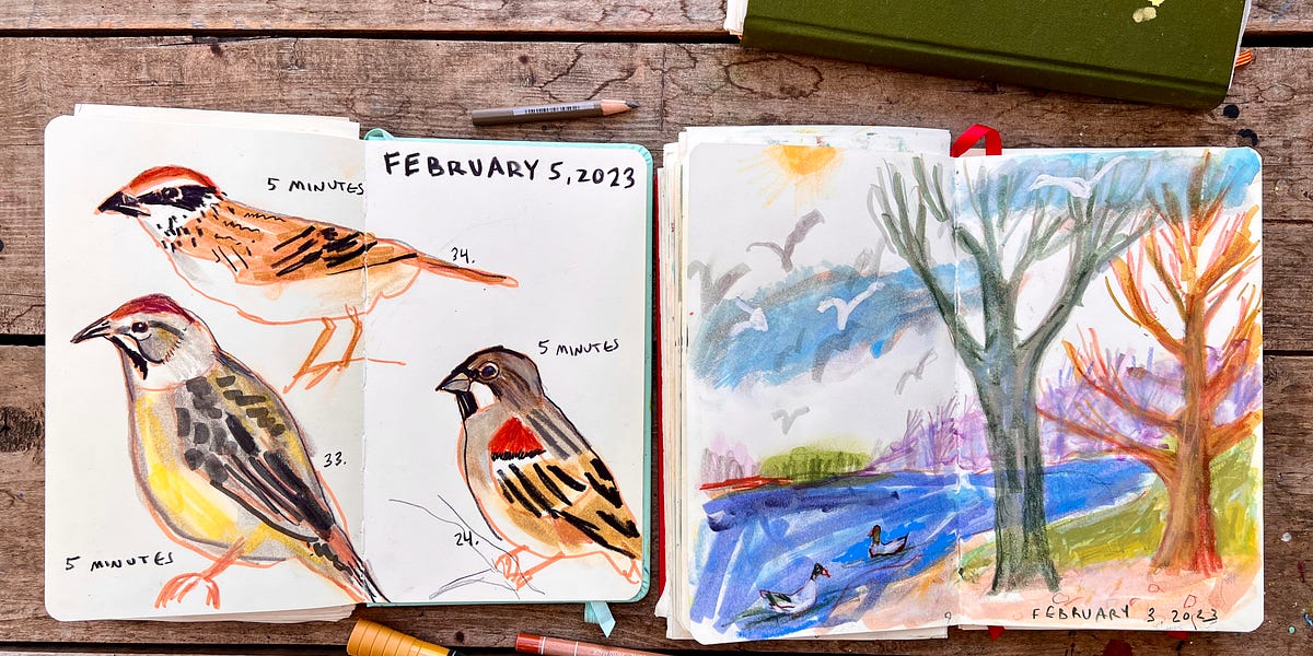 Weekend Sketches - by Sandi Hester - An Artist's Life