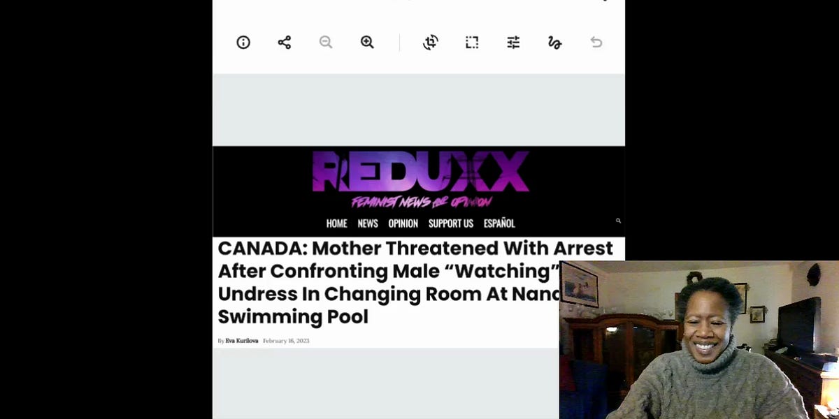 TRANS PERV PEEPS AT KIDS IN CANADIAN POOL, MANAGEMENT DOES NOTHING!