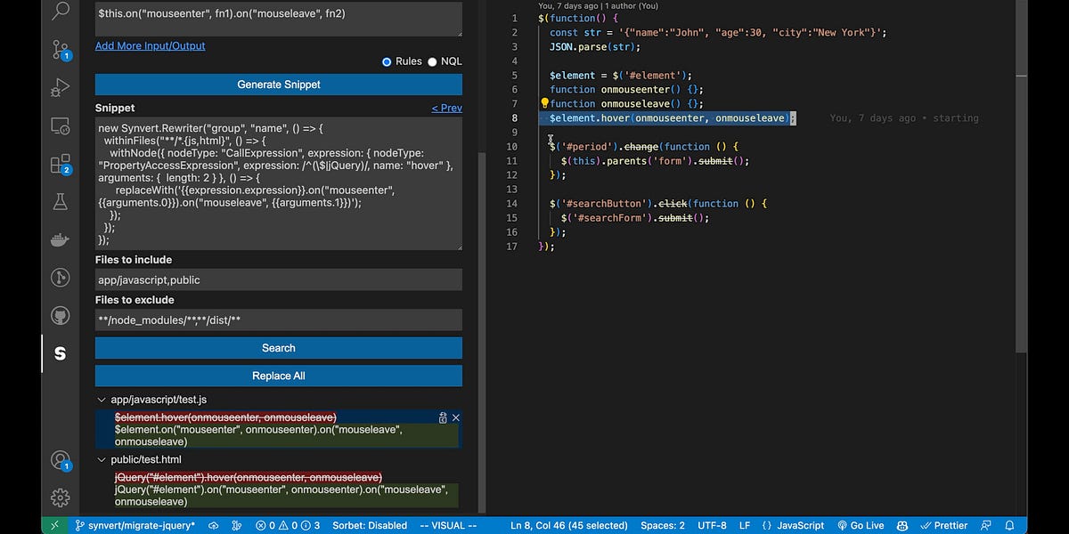 Use Synvert to automatically migrate JQuery (Part 2)