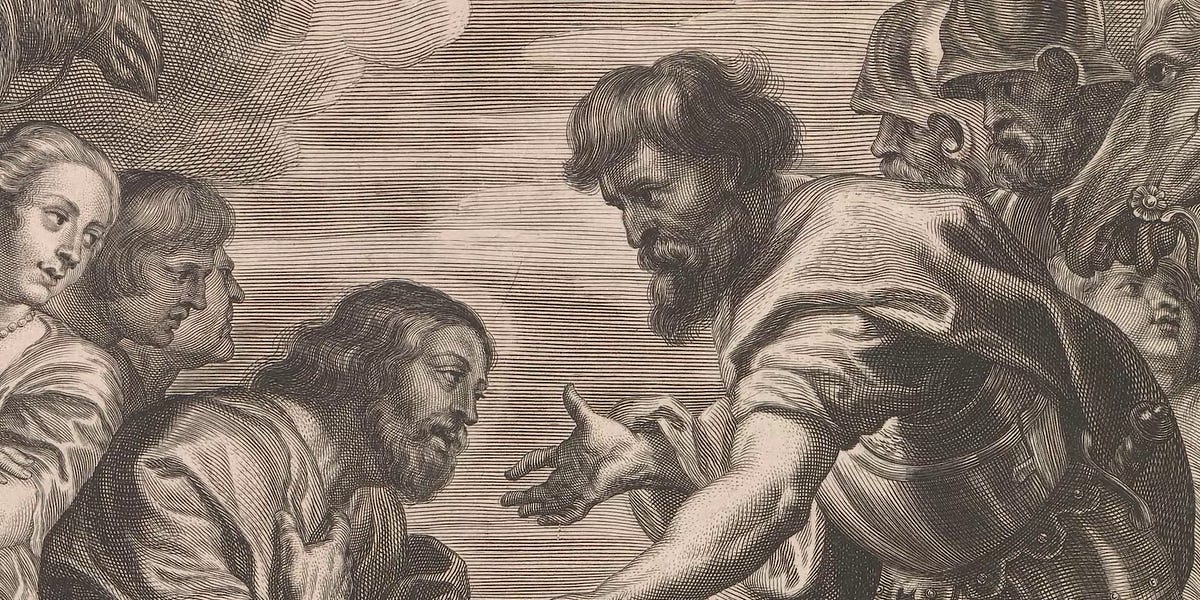 Genesis 33: Jacob and Esau Reconcile - by Armen Thomassian