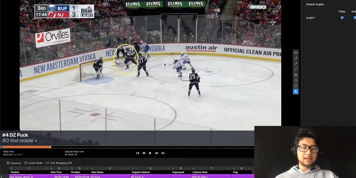 Luke Hughes' NHL Debut - by Jack Han