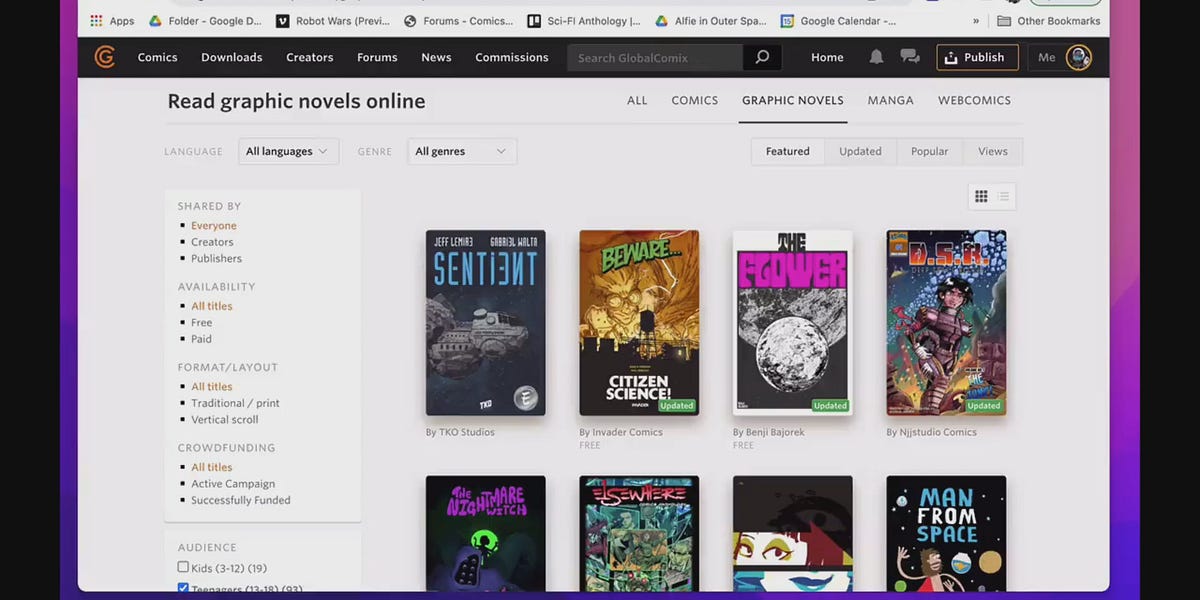 How to Post Your Comic on GlobalComix - by Greg Tjosvold