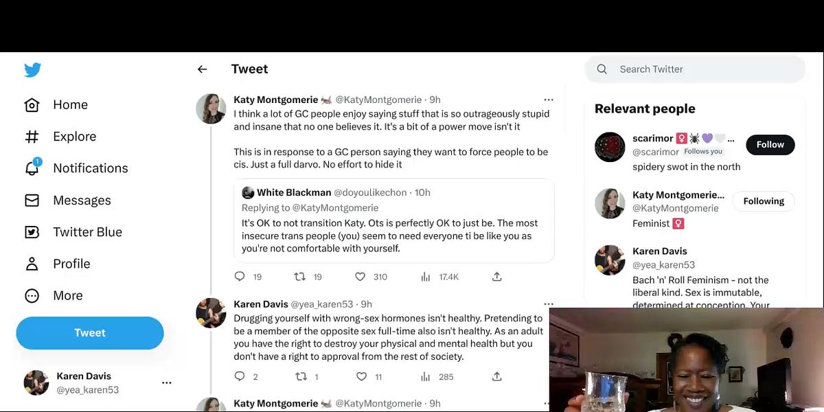 KATY MONTGOMERIE CALLED ME 'RANCID"!! - by Karen Davis