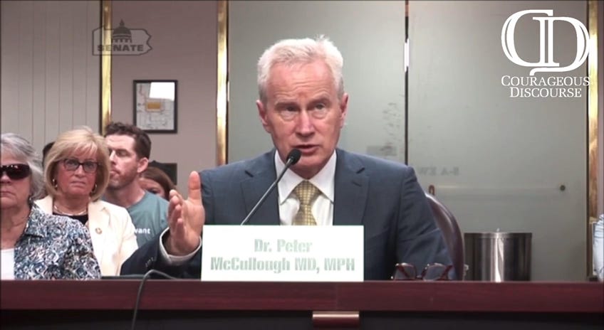 Dr. McCullough Testifies in the Pennsylvania Senate