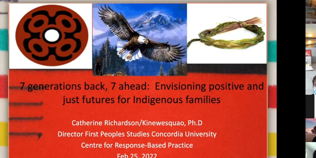 7 generations back, 7 ahead: Envisioning positive and just futures for ...