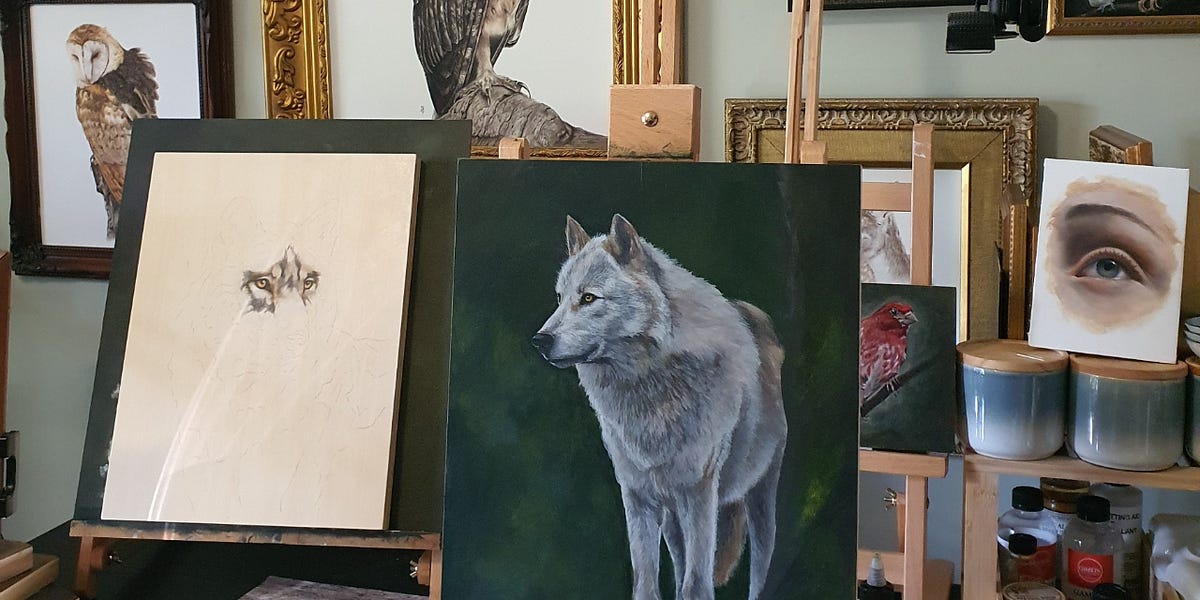 Here In My Studio - by Natalie Eslick