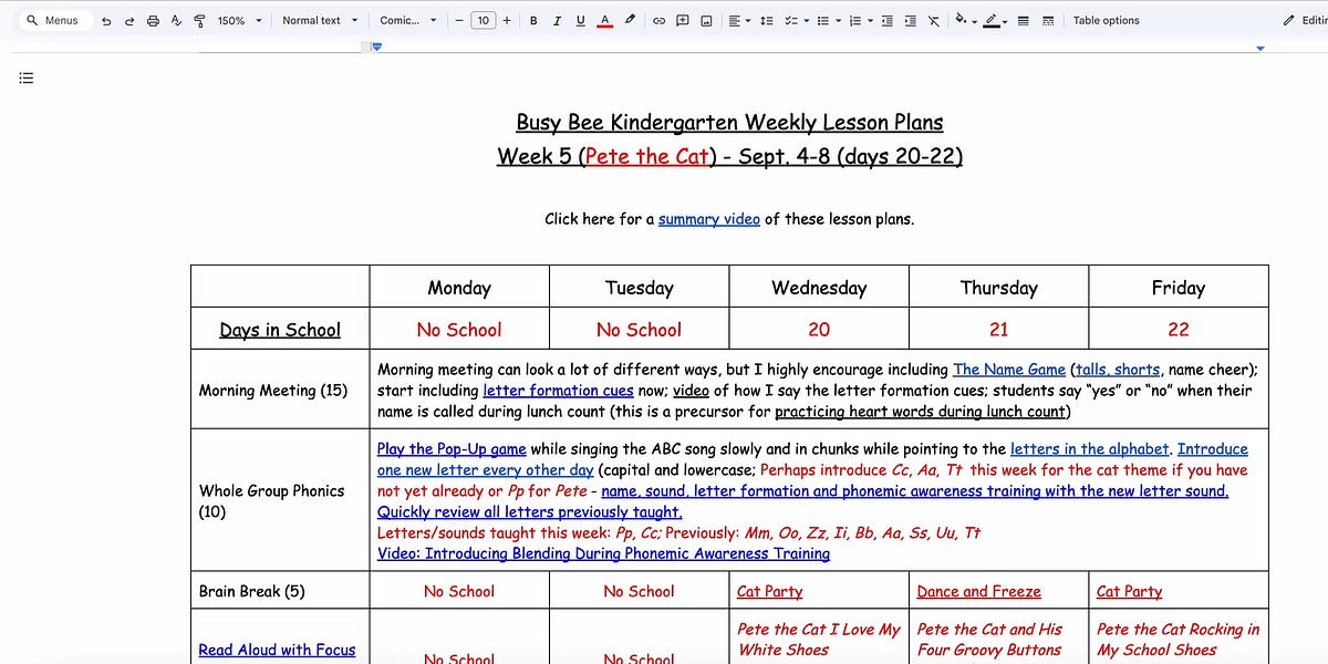 Video: Summary of Lesson Plans Week 5 (Days 20-22)