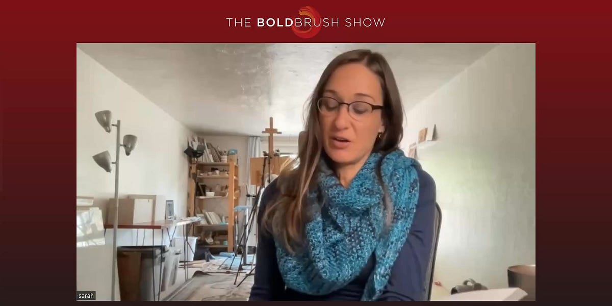 Sarah Sedwick - Daily Painting and Momentum - by Clintavo