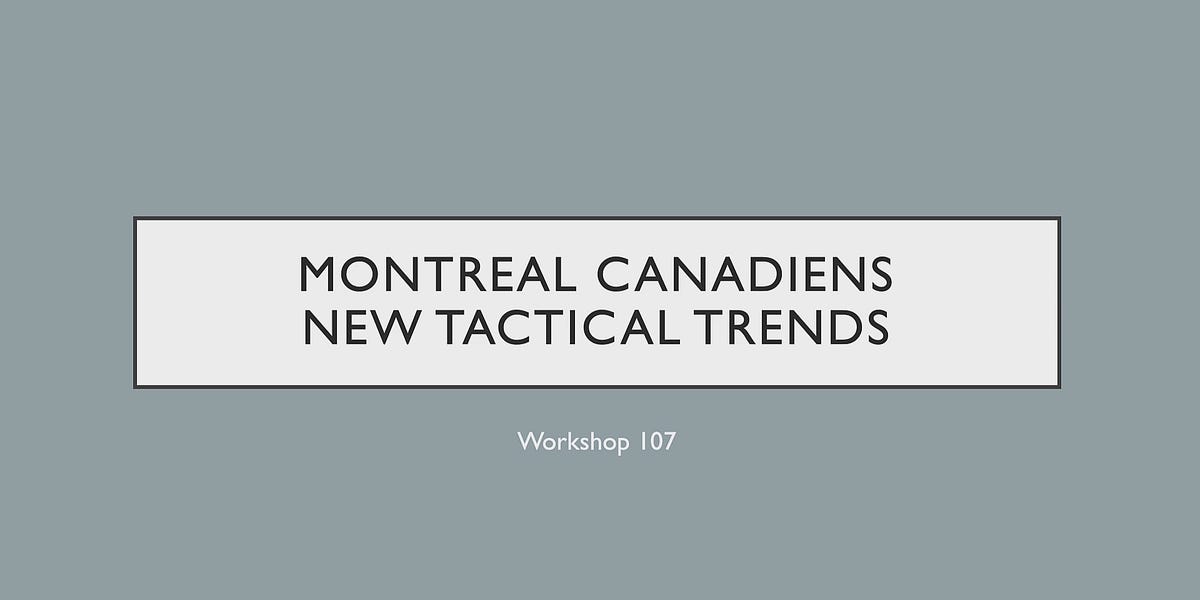 The Canadiens' New Tactical Identity - by Jack Han