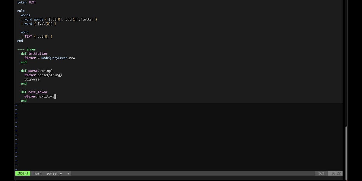 Use Rex/Racc to build Node Query Language (Part 1)