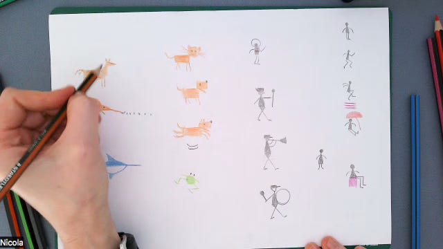 Learning to use basic shapes to draw ANYTHING!