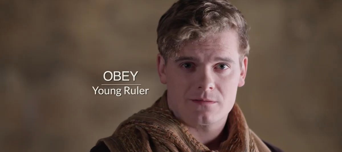 The Young Ruler's Reflection: The Weight of Choice