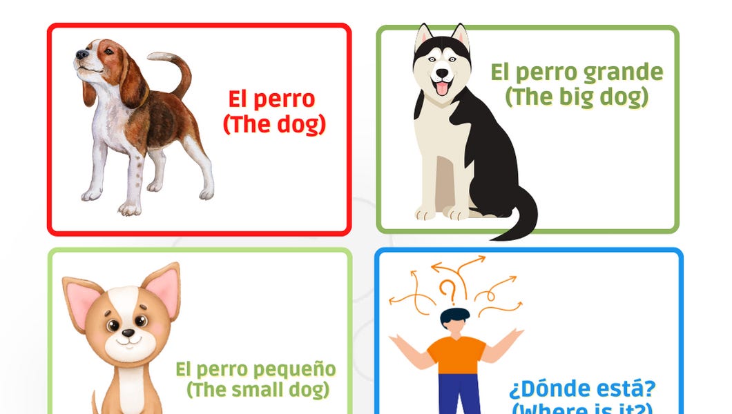 Spanish Listening Comprehension Exercise (#009) - ¿Dónde está el perro ...