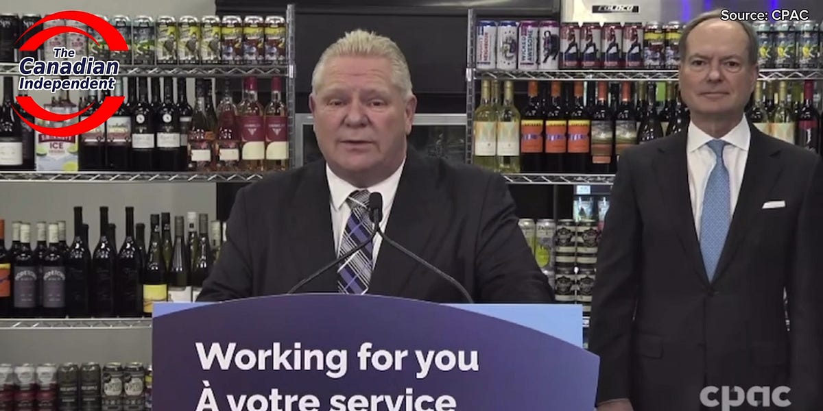Watch: Premier Doug Ford announces that beer and wine will start being ...