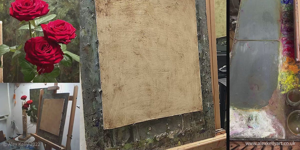 Dark Red Roses - Alex Kelly Art