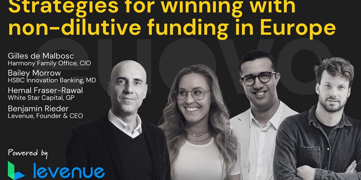 Winning with Non Dilutive Funding - EUVC | The European VC