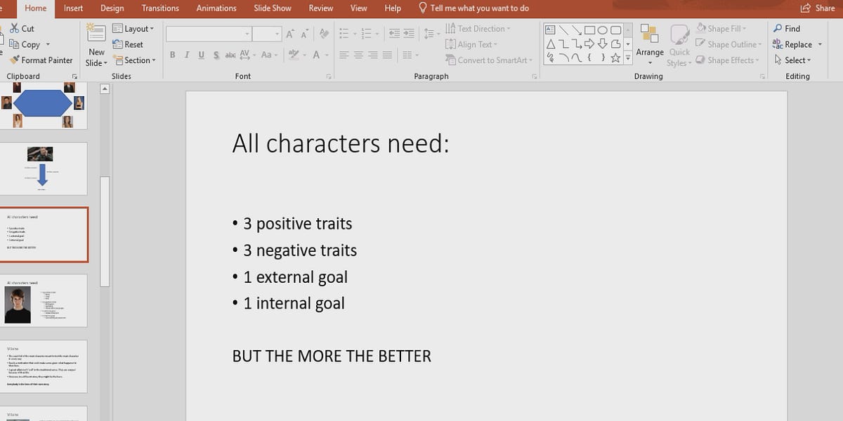 4 - Creating main characters and villains 4 - Creating main characters and villains
