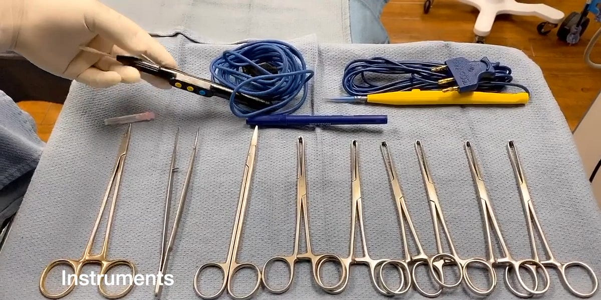 Labiaplasty Set Up and Draping