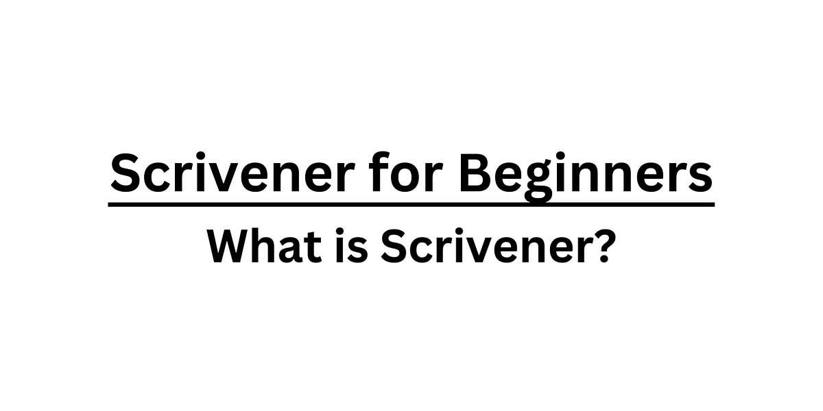 What is Scrivener? - Write More with Simon K Jones