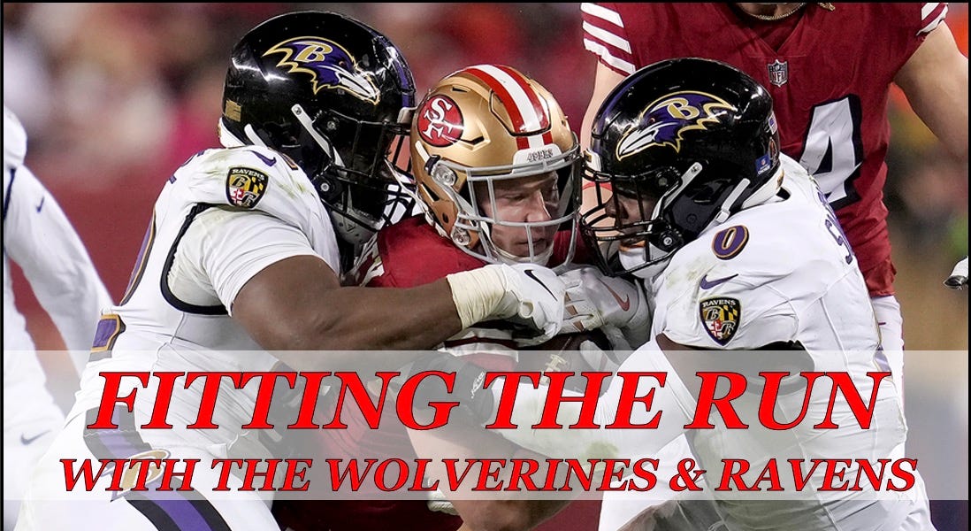 Fitting the Run with the Wolverines and Ravens