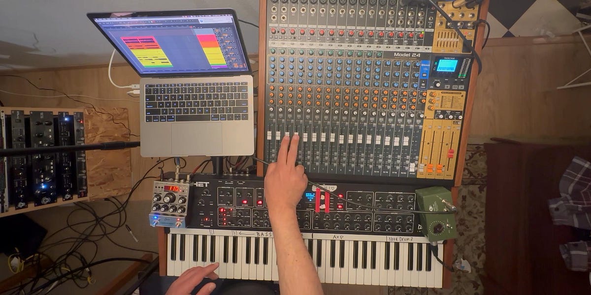 Modesto run through with isolated tracks - by Dave Bazan