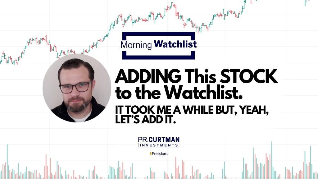 ADDING TO THE WATCHLIST: Earnings Surprises are a GOOD Thing.