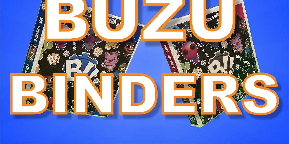 Buzu Binders are HERE!! - by Mr. Guera - The Buzu Substack