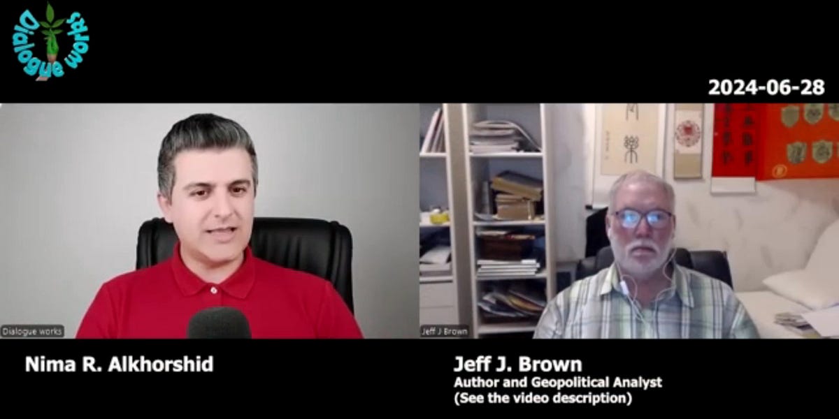 Nima R. Alkhorshid hosts Jeff J. Brown on his outstanding "Dialogue ...