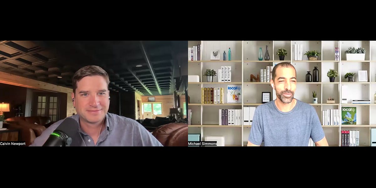 Rare Conversation With My 30-Year Friend Cal Newport