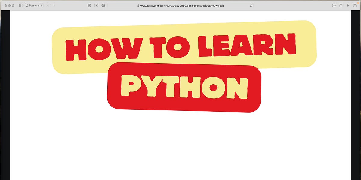 How to Learn Python - by Ardit Sulce How to Learn Python - by Ardit Sulce