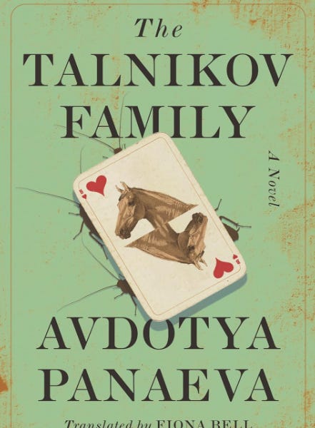 Fiona Bell on The Talnikov Family by Avdotya Panaeva