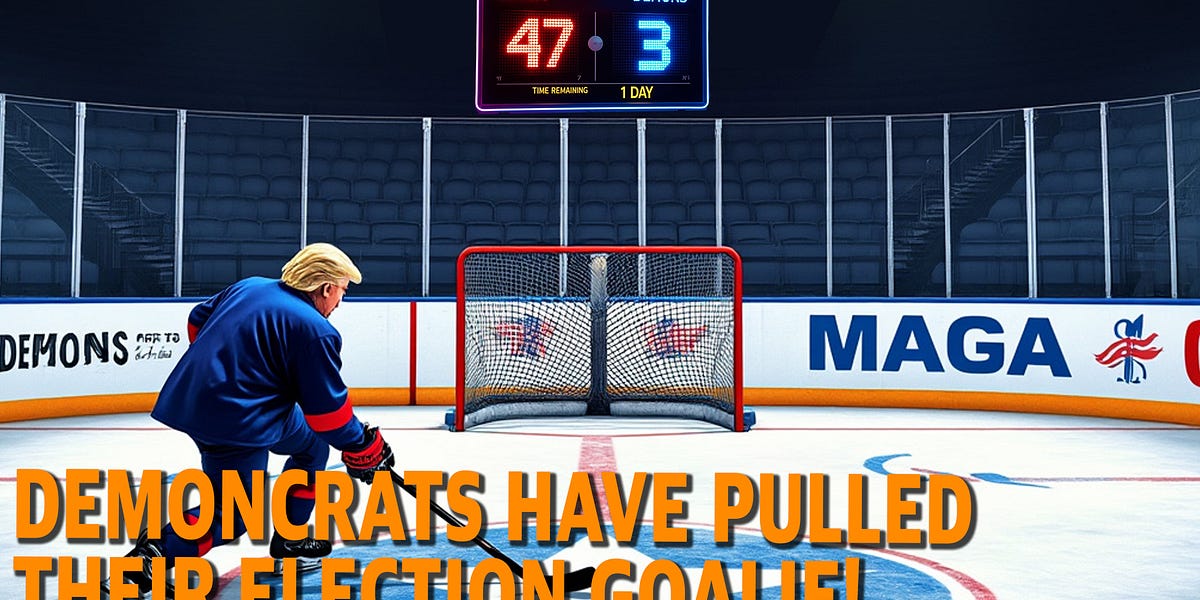 Demoncrats Have Pulled Their Election Goalie!