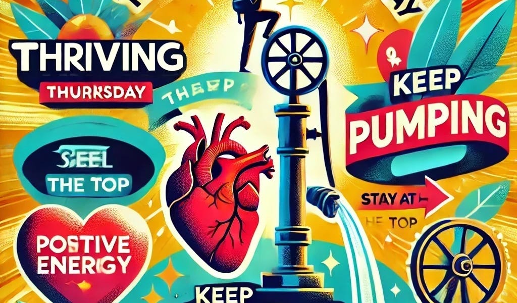 Thriving Thankful Thursday: Keep Pumping and Stay at the Top! Thrive ...