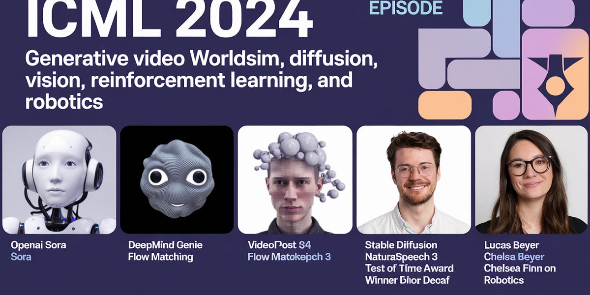 Generative Video WorldSim, Diffusion, Vision, Reinforcement Learning and Robotics — ICML 2024 Part 1