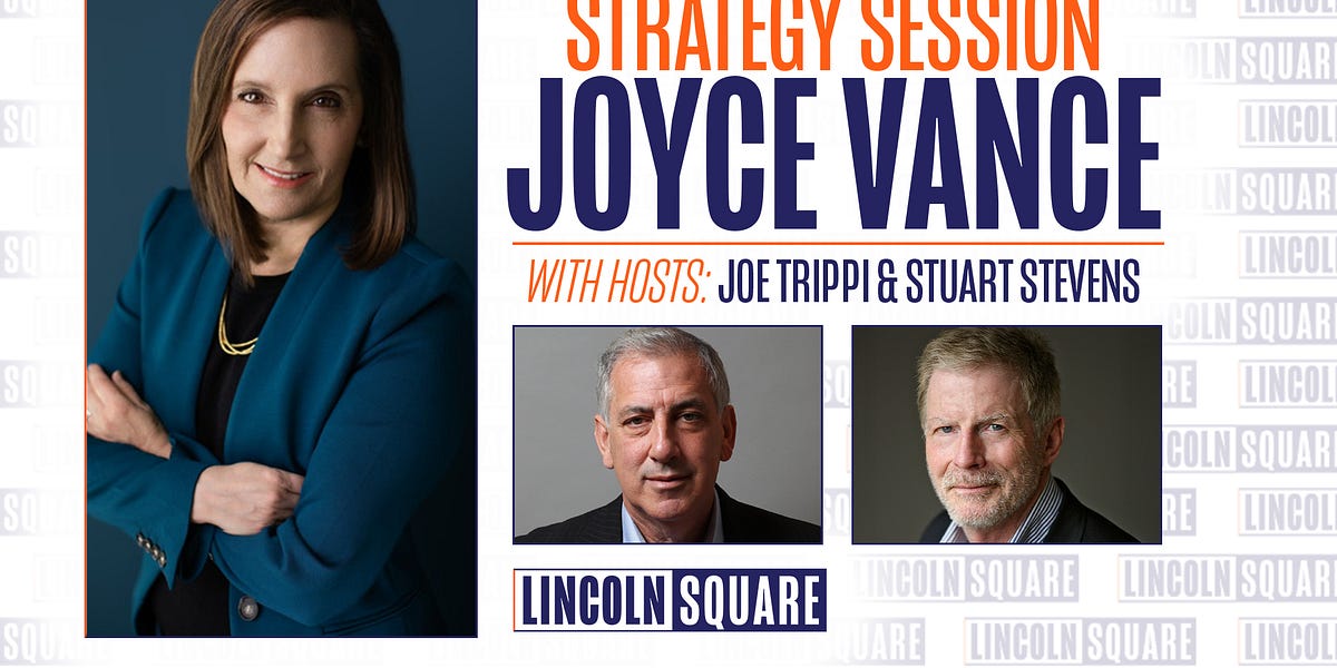 Strategy Session LIVE with Joyce Vance!