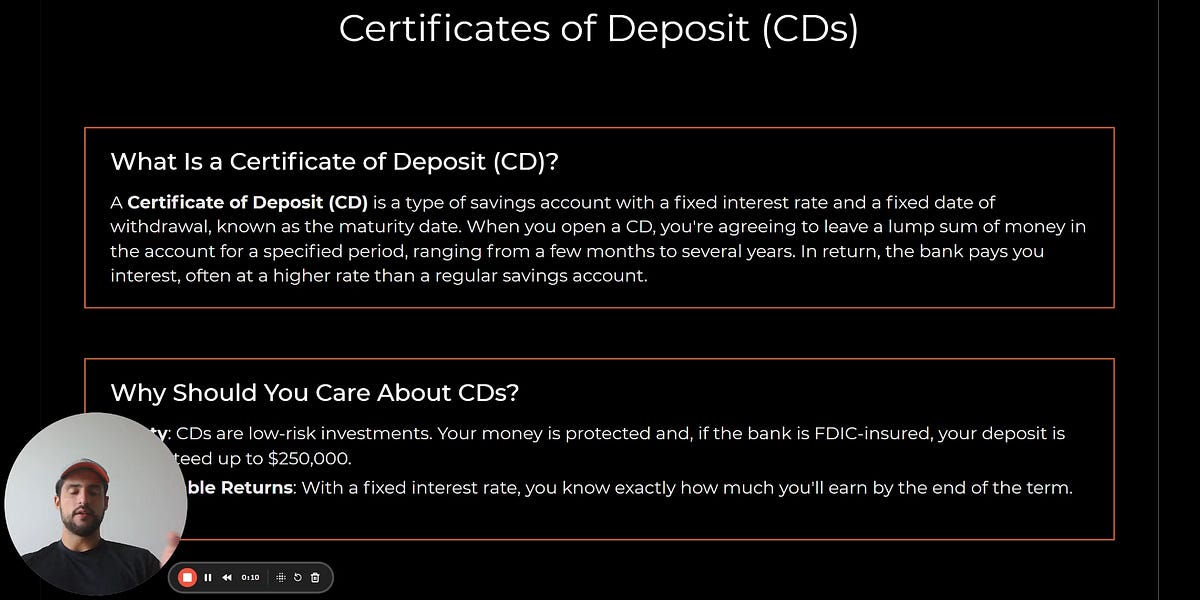 Certificates Of Deposit Explained Cds