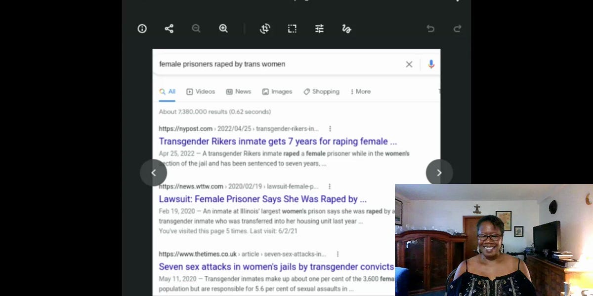 TRANS RAPE OF FEMALE INMATES ON GOOGLE AND IN THE PRESS
