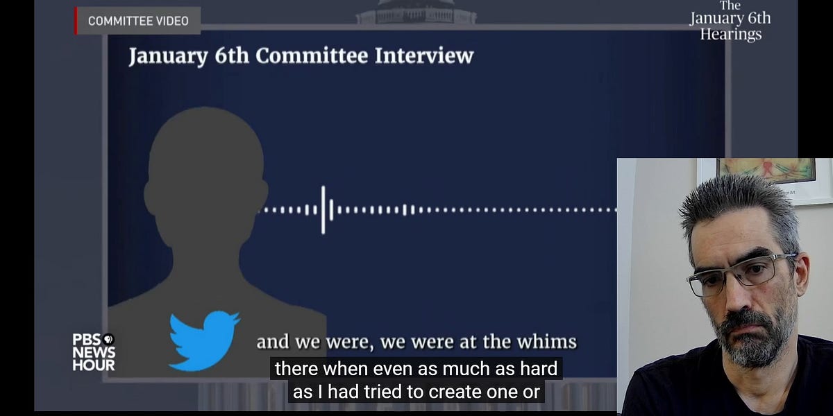 J6 Committee: Twitter is Complicit - by Jim Stewartson