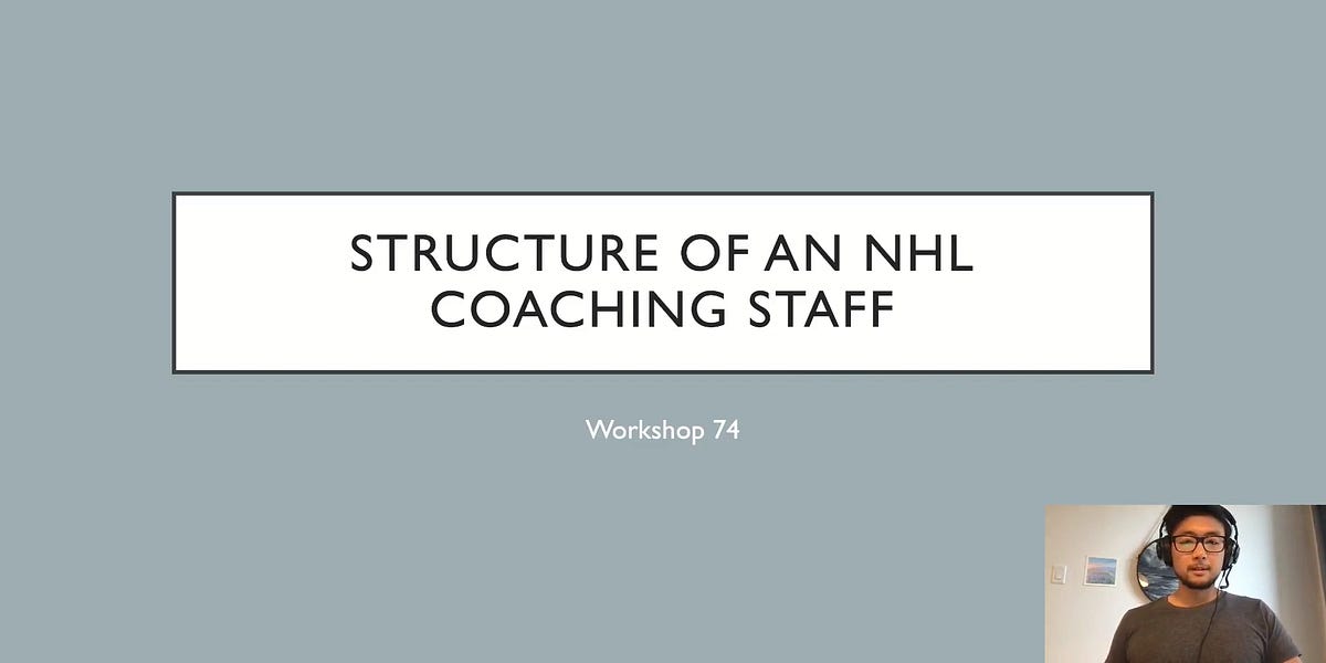 What do NHL coaches actually do? - by Jack Han