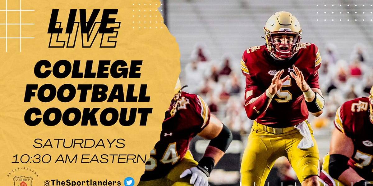 College Football Cookout - Week 1 - by Brian D. O’Leary