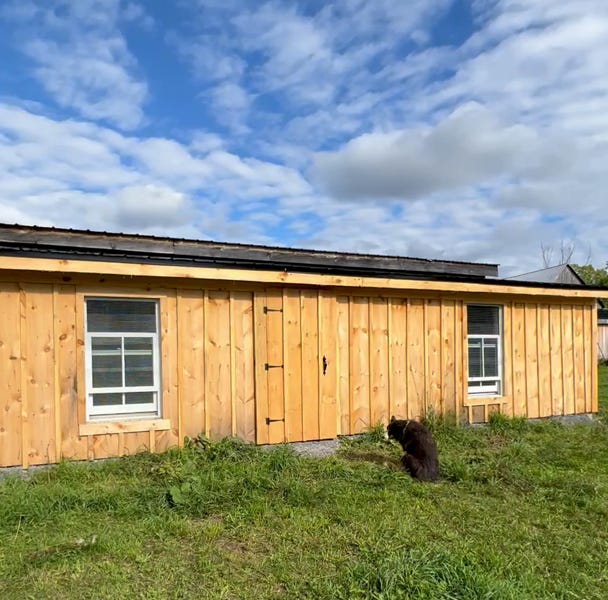 rabbit house & a poem - by Tara - Slowdown Farmstead