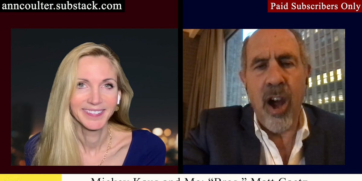 PART 1: Mickey Kaus and Me: “Bros,” Matt Gaetz, Jeffrey Epstein & More ...