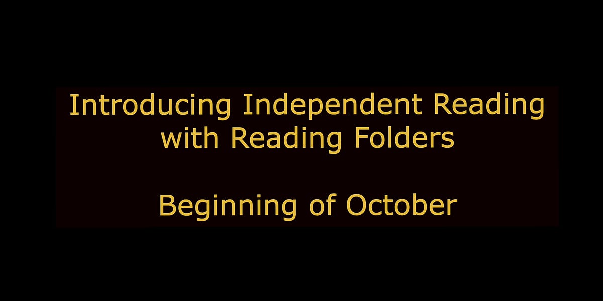 Video: Introducing "Independent" Reading - by Randee Bergen