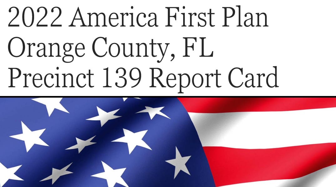 My 2022 Precinct 139 Report Card