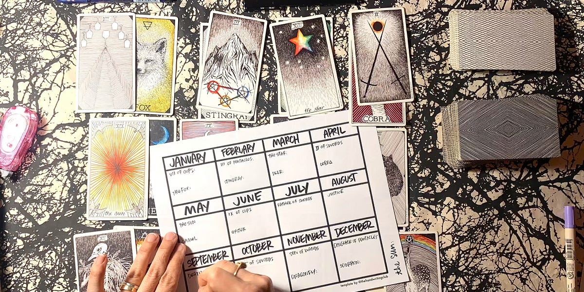 My Yearly Tarot Card Pull Ritual - by Tracy Benjamin