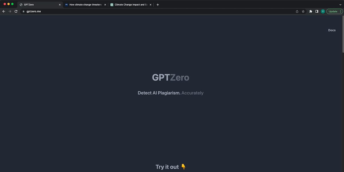 GPTZeroX - by Edward Tian - GPTZero