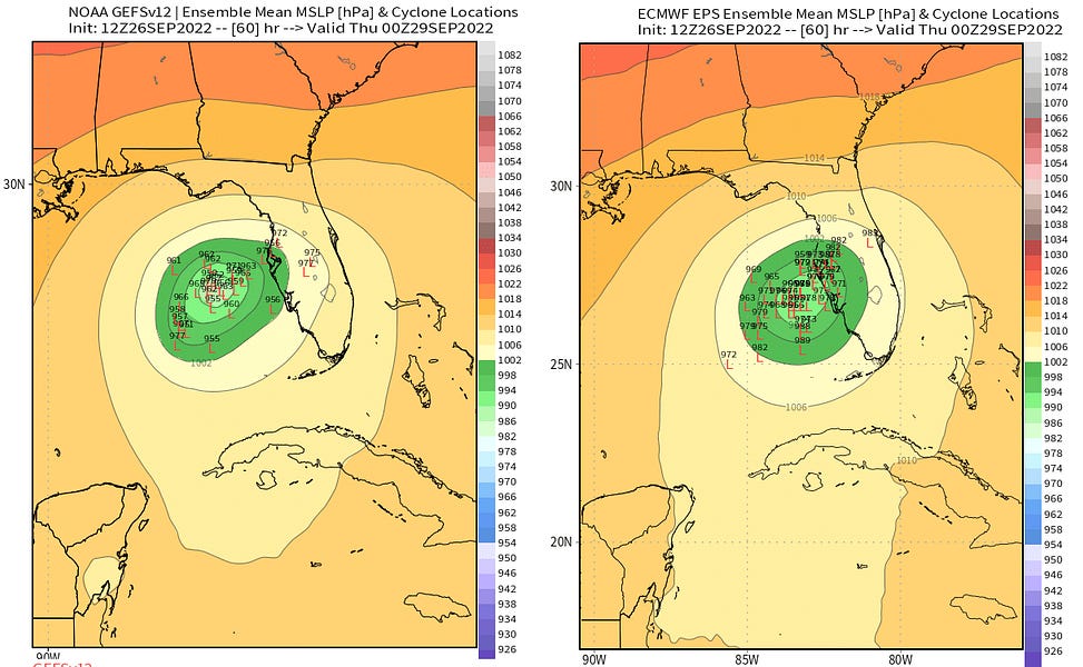 WeatherTiger's Hurricane Ian Forecast Analysis for September 26th (PM)