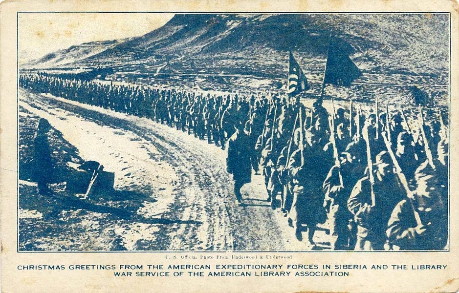 American Soldiers in Siberia, 1918 - by George Eberhart
