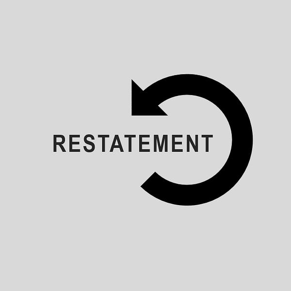 Restatement - Edition XXV