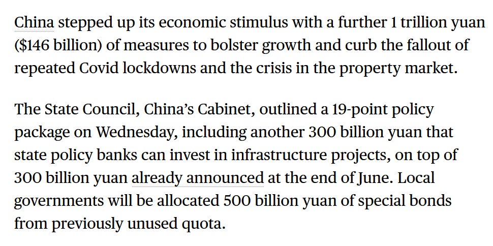 China Adds 1 Trillion Yuan More of Stimulus to Rescue Economy